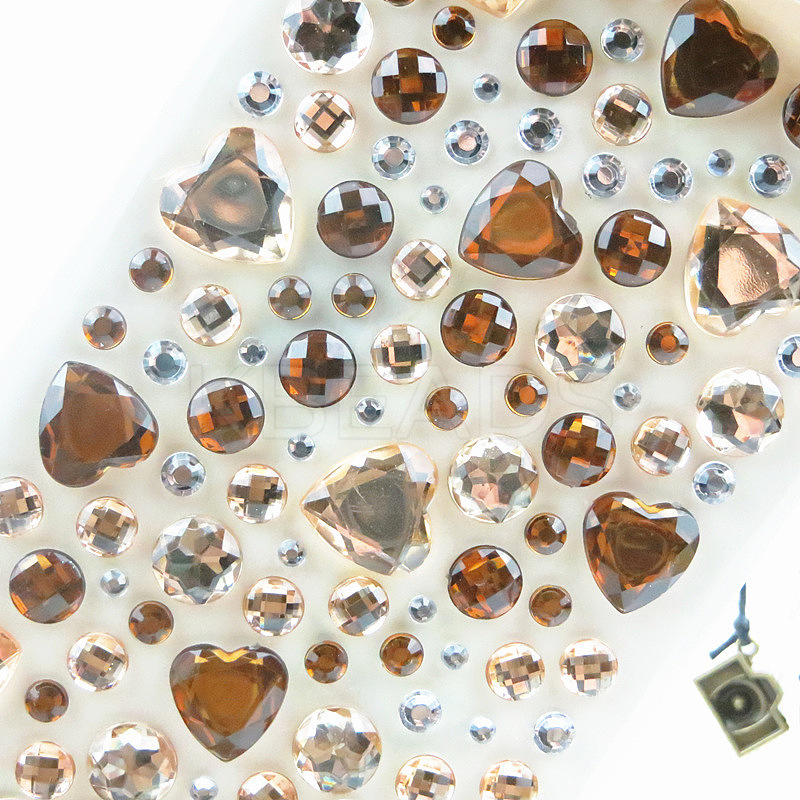 Wholesale Transparent Acrylic Rhinestone Sticker - KBeads.com