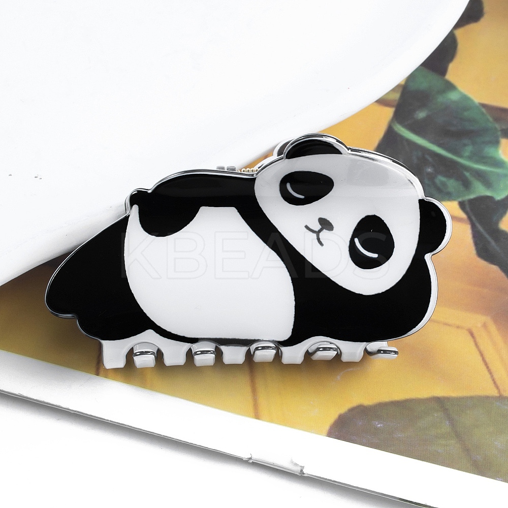 Wholesale Cute Panda Shape PVC Claw Hair Clips - KBeads.com