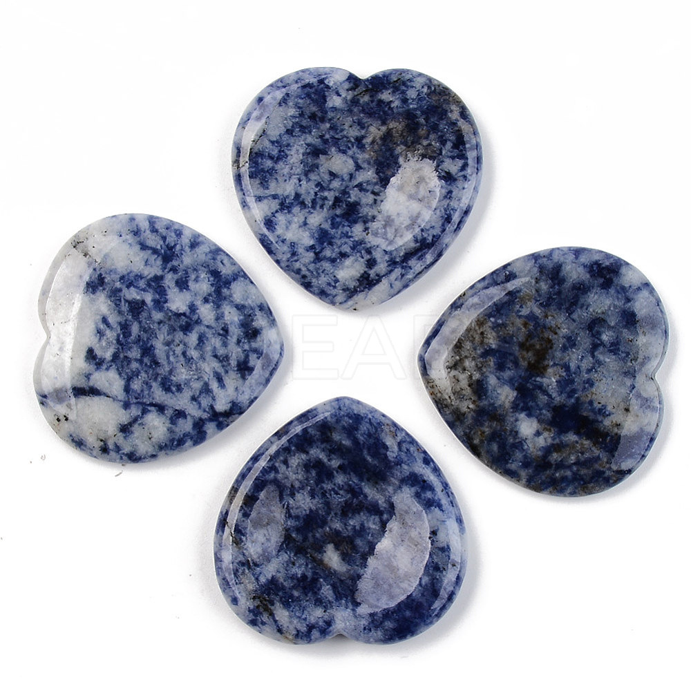 Wholesale Natural Blue Spot Jasper Thumb Worry Stone - KBeads.com