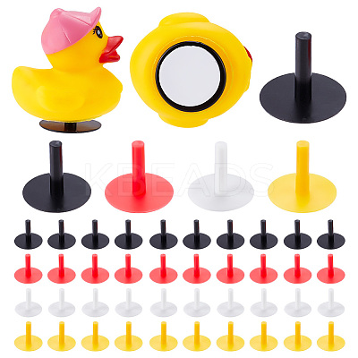 40 Sets 4 Colors Plastic Rubber Duck Mount Duck Plug ODIS-OC0001-70-1